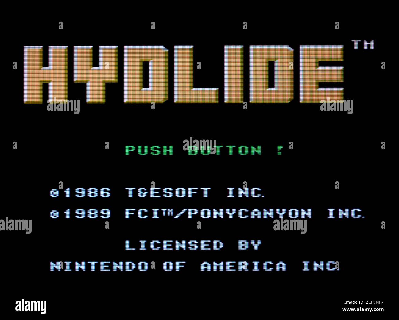 Hydlide - Nintendo Entertainment System - NES Videogame - Editorial use ...