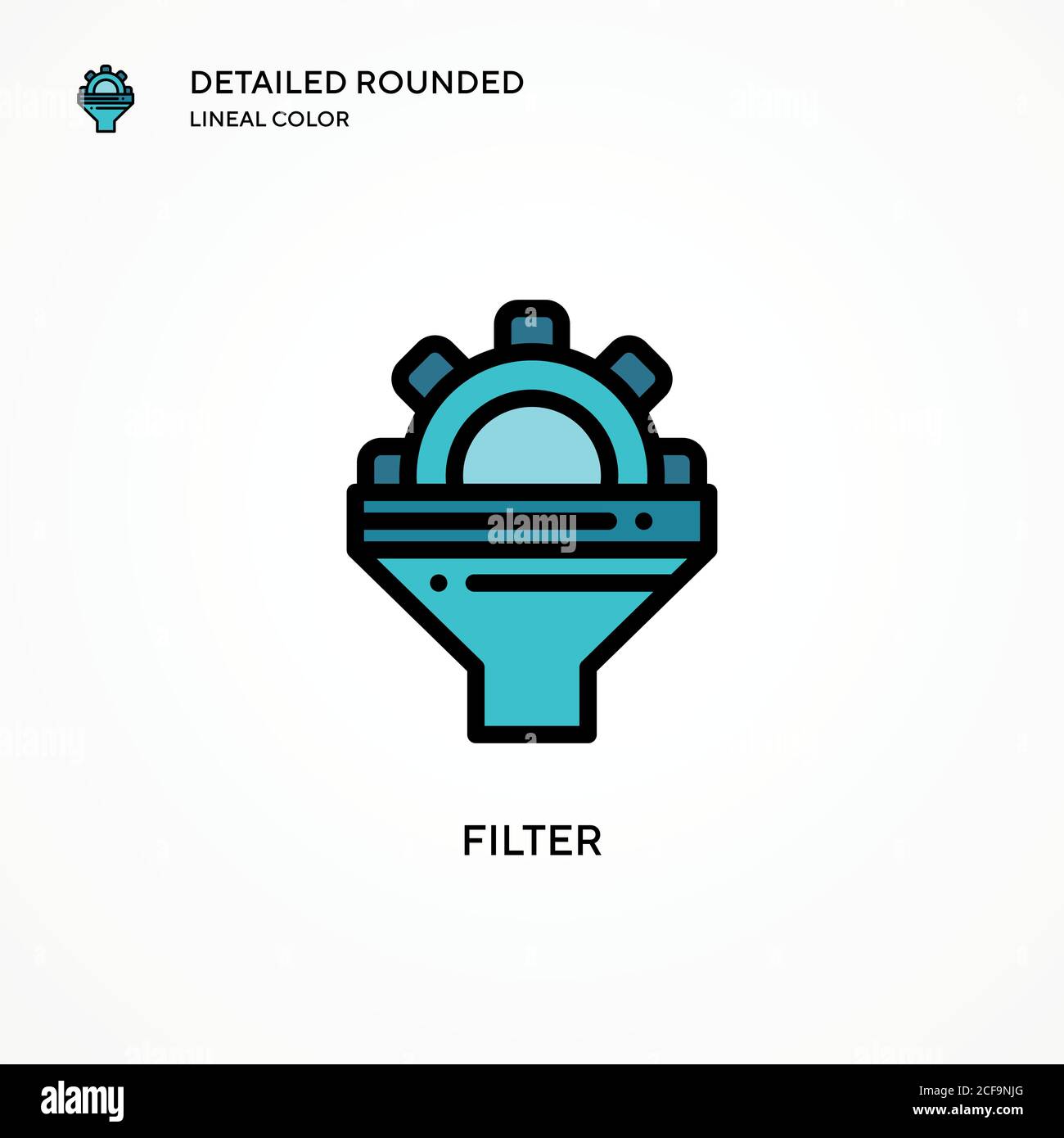 Filter vector icon. Modern vector illustration concepts. Easy to edit ...