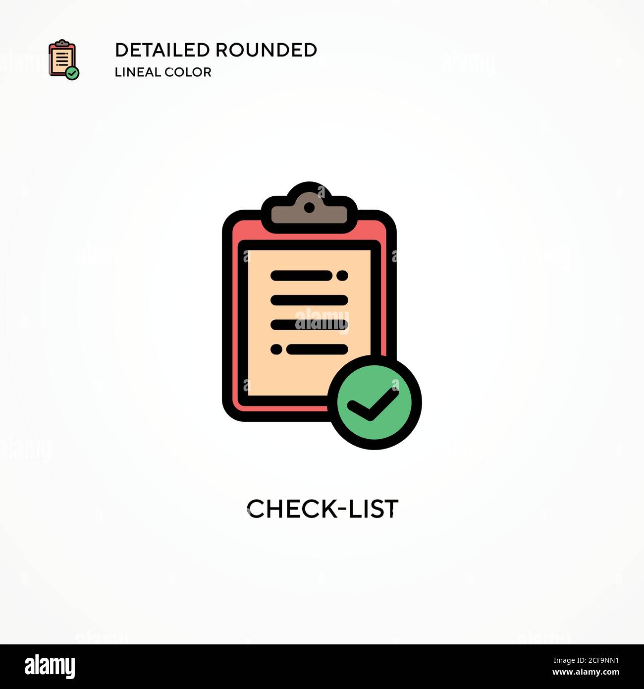 Check-list vector icon. Modern vector illustration concepts. Easy to ...