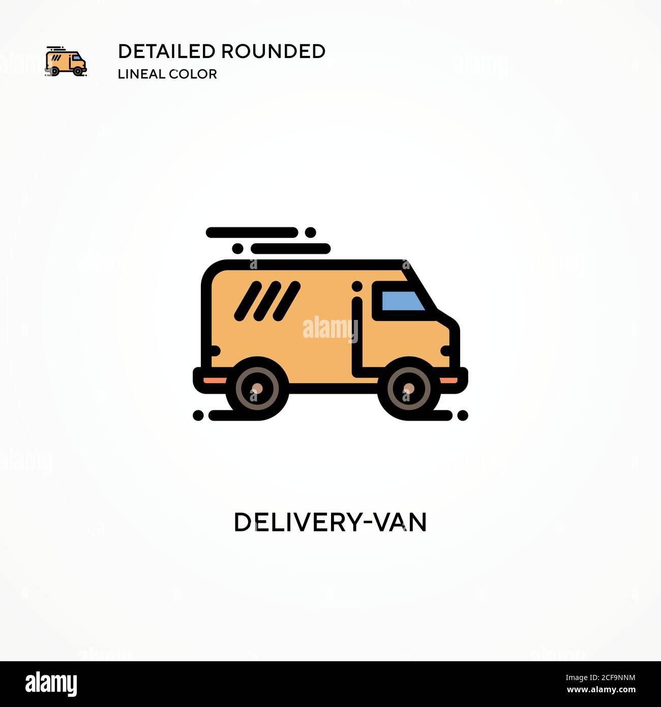 Delivery-van vector icon. Modern vector illustration concepts. Easy to ...