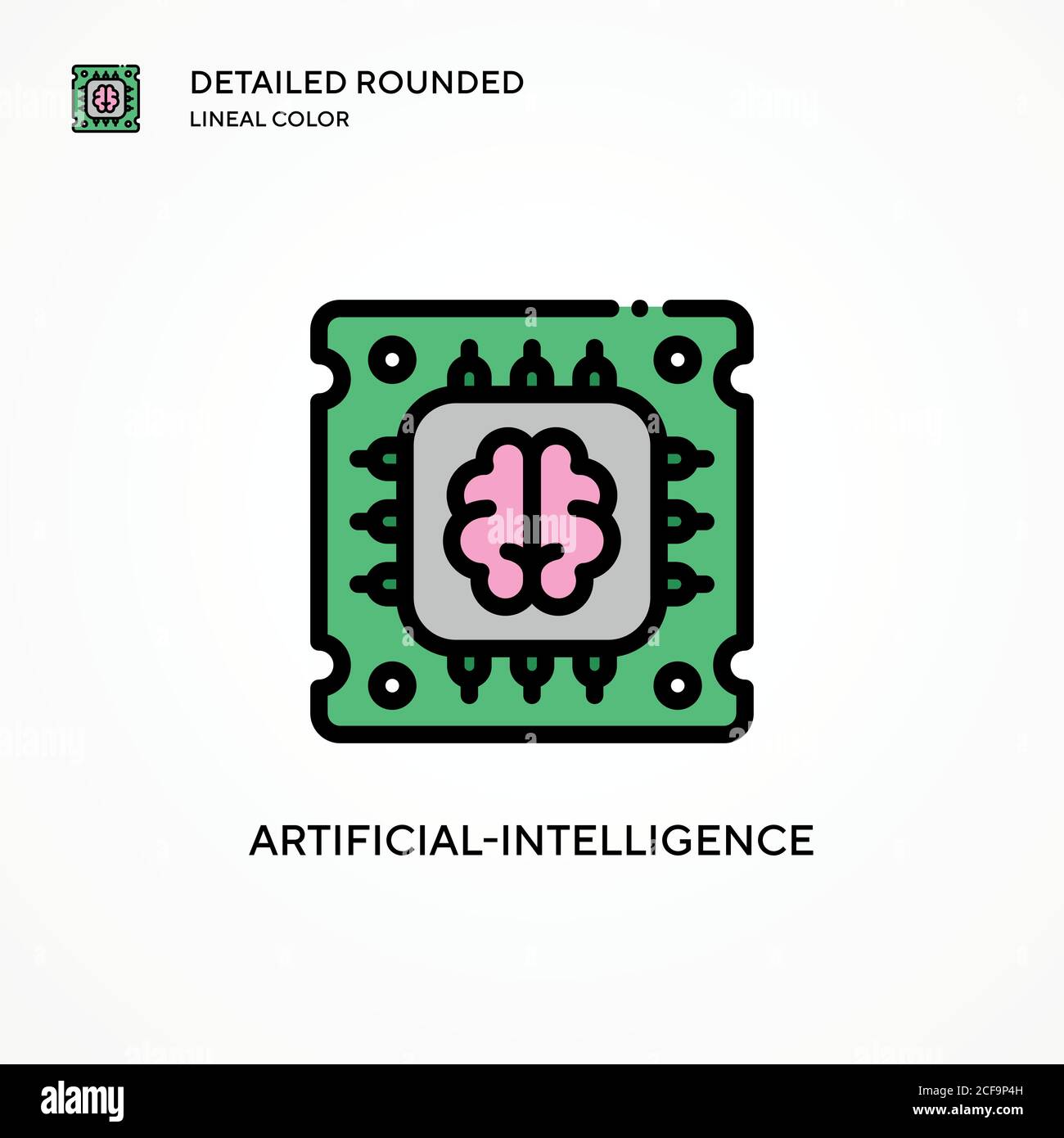 Artificial-intelligence vector icon. Modern vector illustration ...