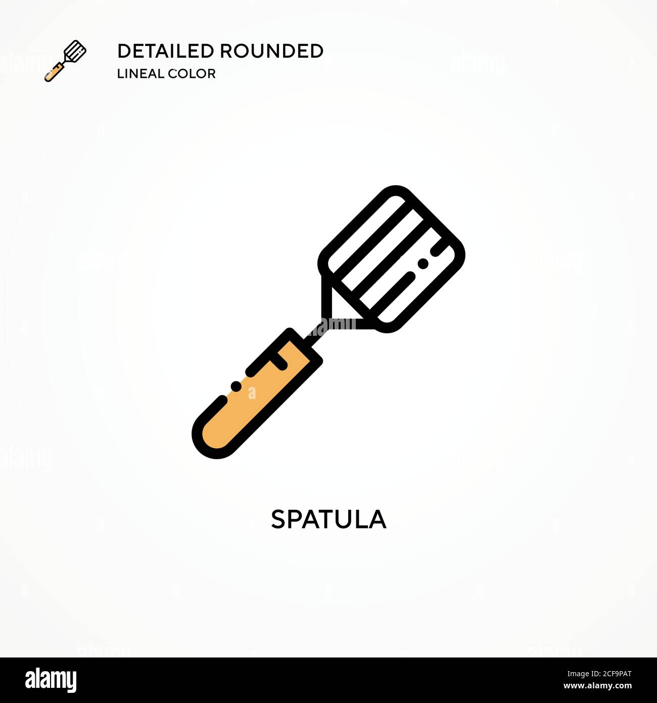 Spatula vector icon. Modern vector illustration concepts. Easy to edit ...