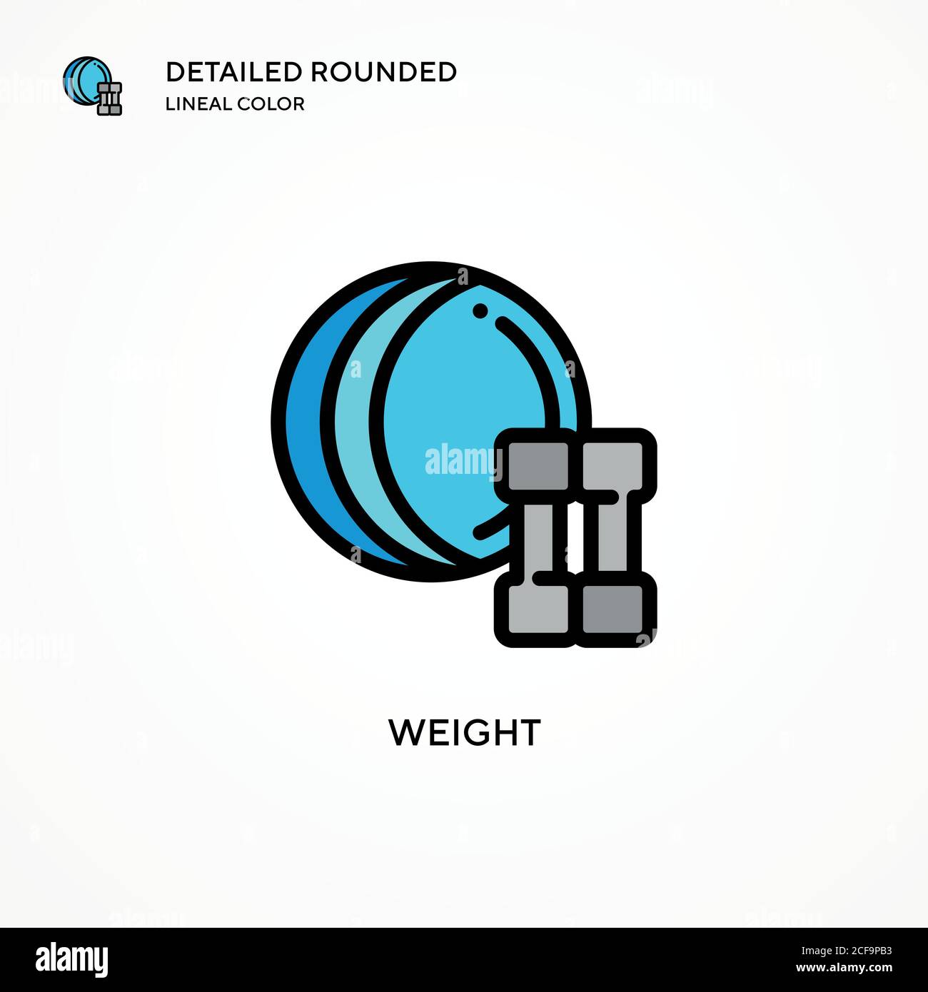 Weight vector icon. Modern vector illustration concepts. Easy to edit ...