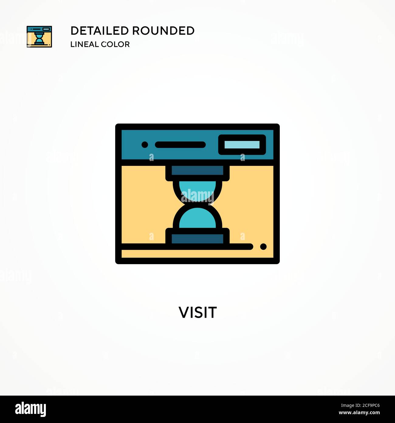 Visit vector icon. Modern vector illustration concepts. Easy to edit ...