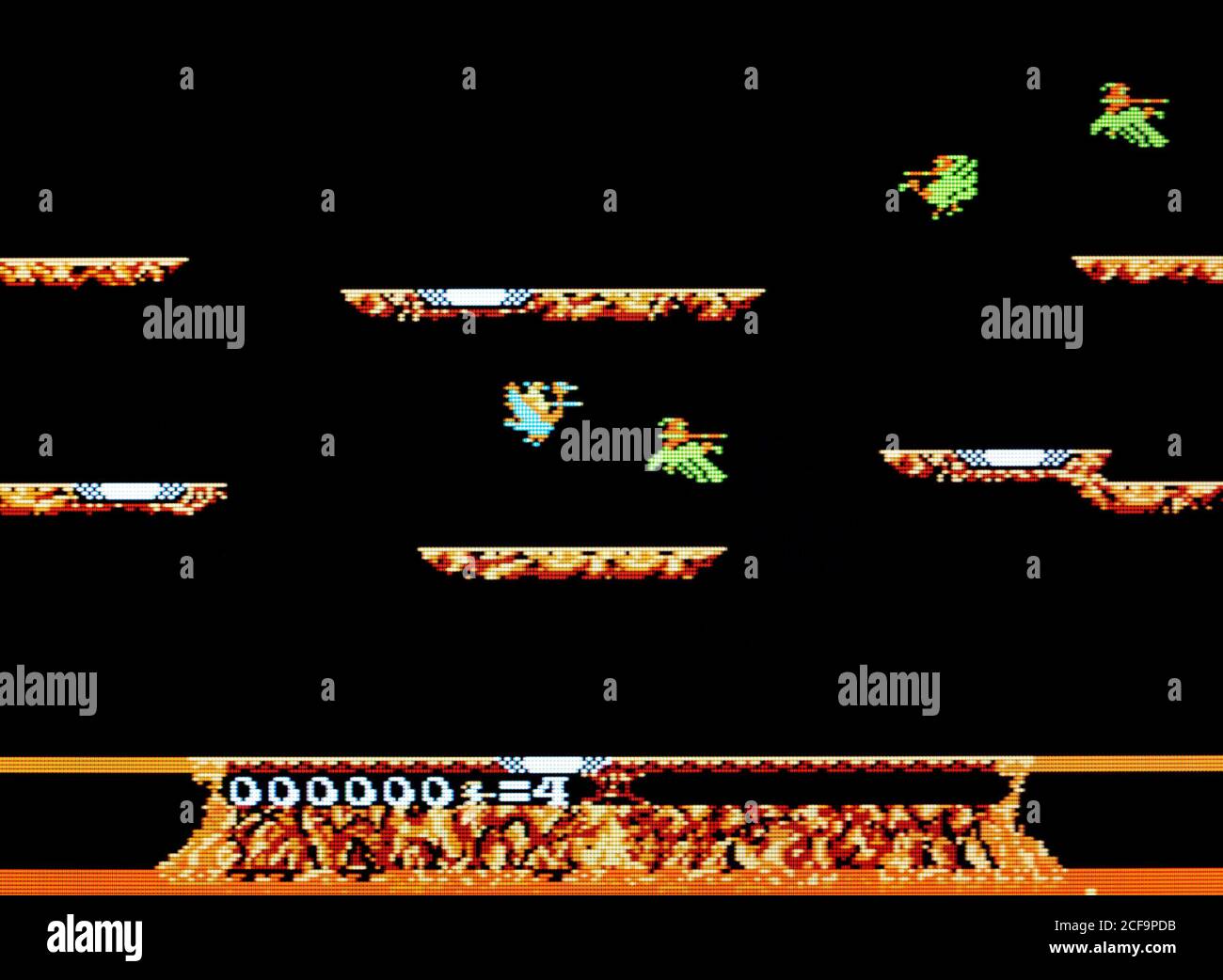 Joust - Nintendo Entertainment System - NES Videogame - Editorial use ...