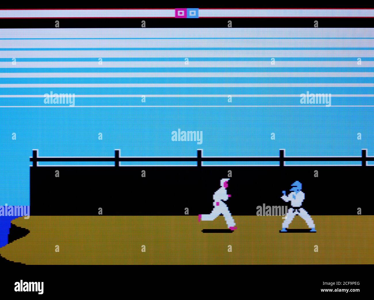 Karateka Nintendo Entertainment System NES Videogame Editorial use only Stock Photo Alamy
