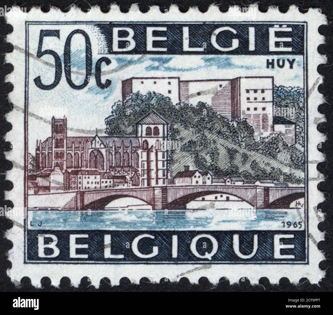 Postage stamps of the Belgium. Stamp printed in the Belgium. Stamp ...