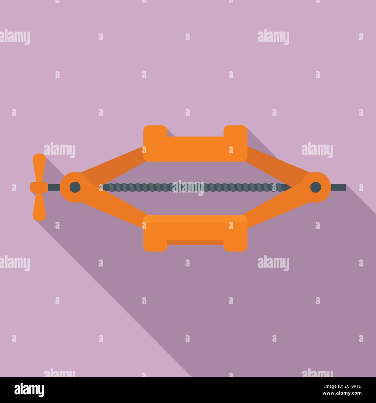 Lift jack-screw icon. Flat illustration of lift jack-screw vector icon ...