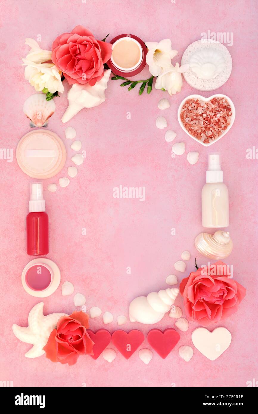 Natural regenerative beauty treatment products for skin care forming an ...