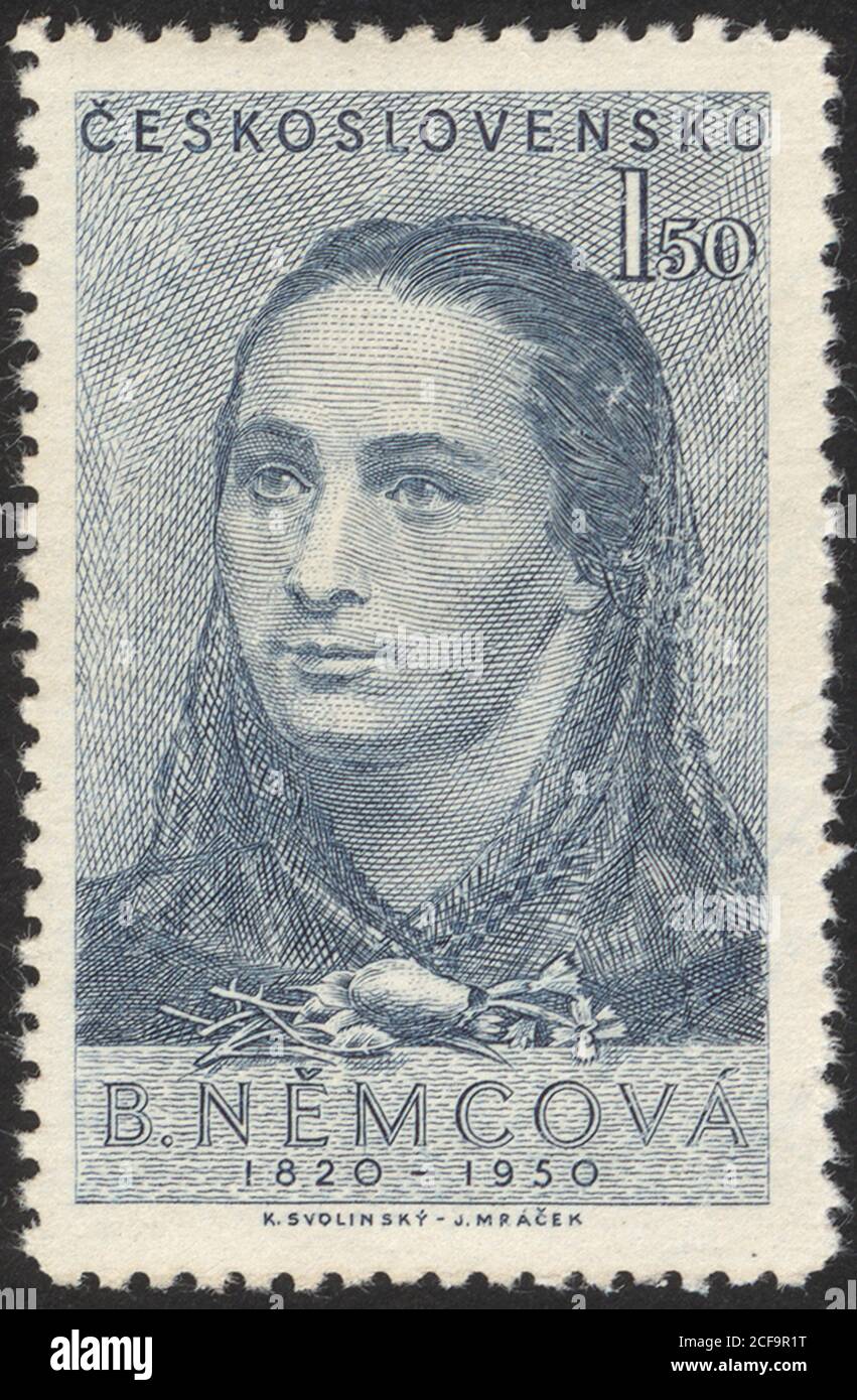 Postage stamps of the Czechoslovakia. Stamp printed in the ...