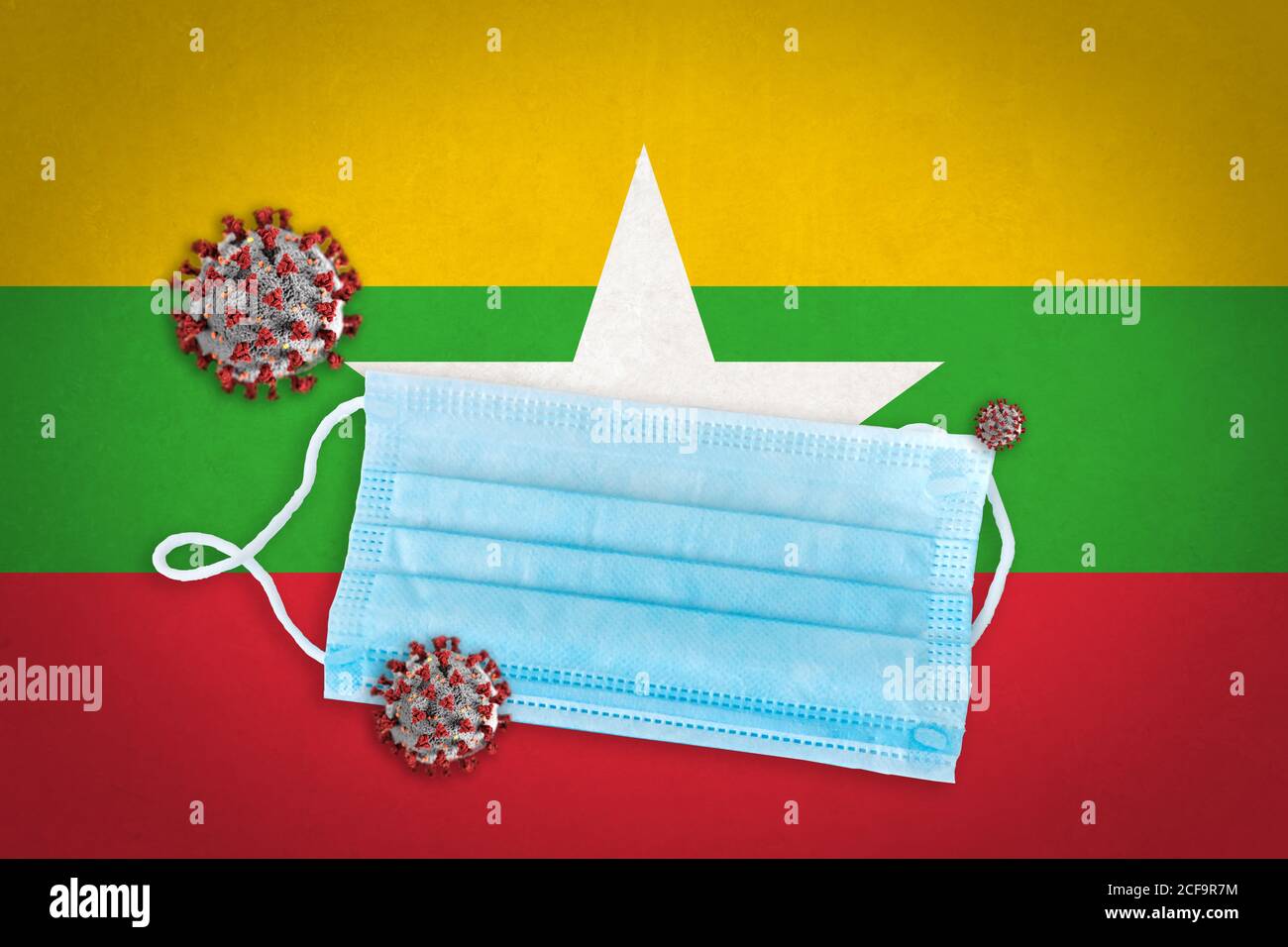 Myanmar masks covid hi-res stock photography and images - Alamy