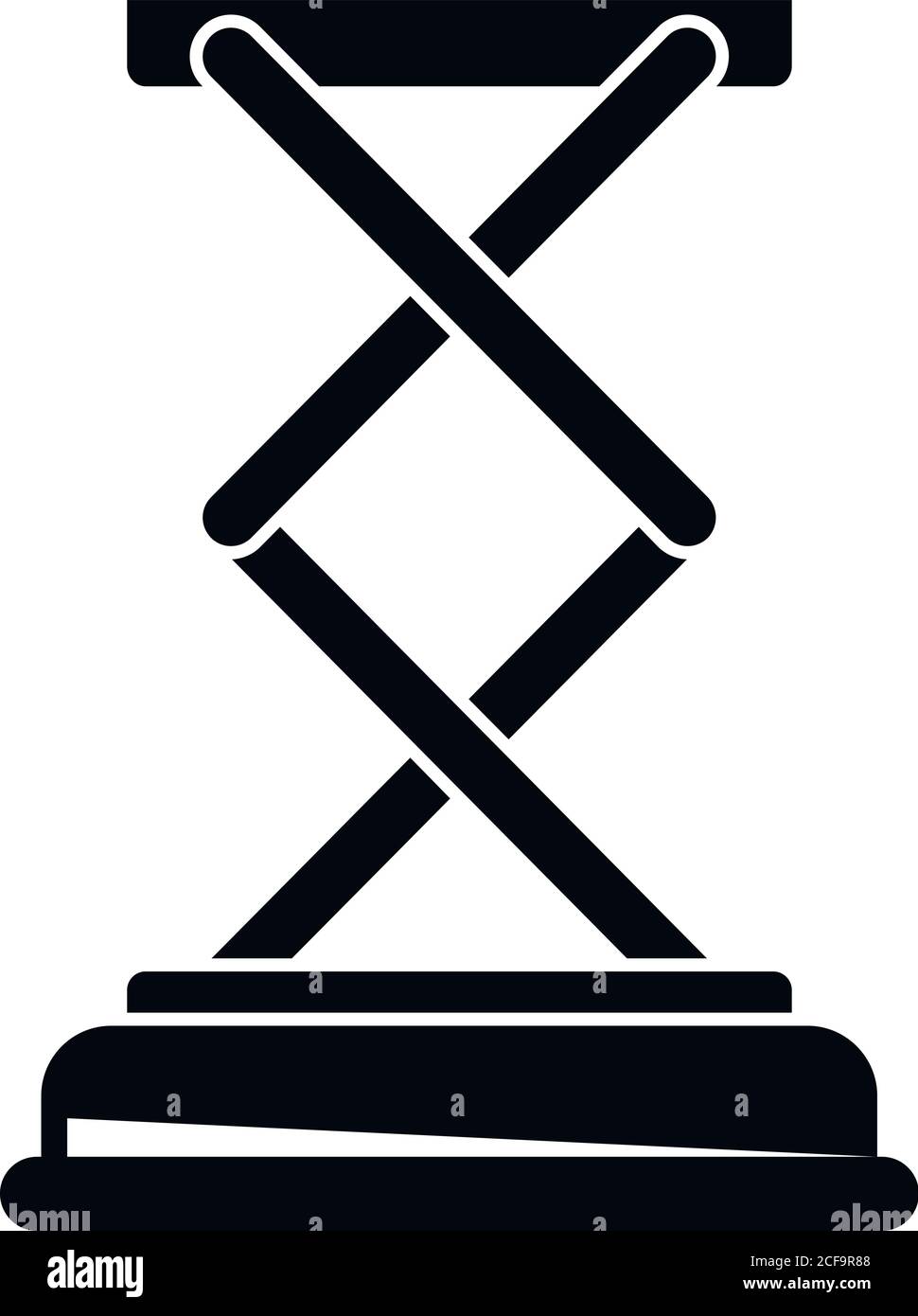 Jack-screw stand icon. Simple illustration of jack-screw stand vector ...