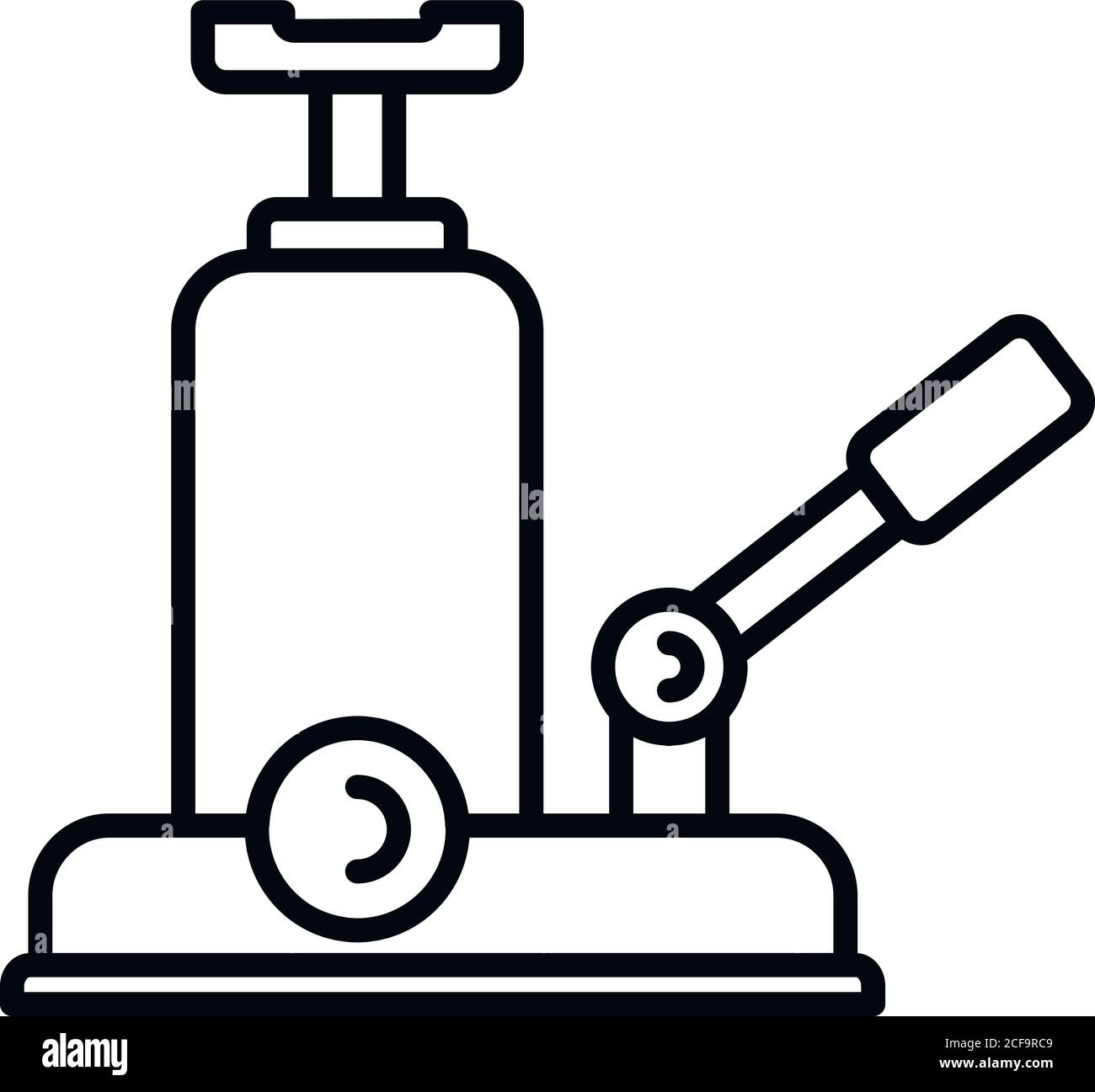 Jack-screw icon. Outline jack-screw vector icon for web design isolated ...