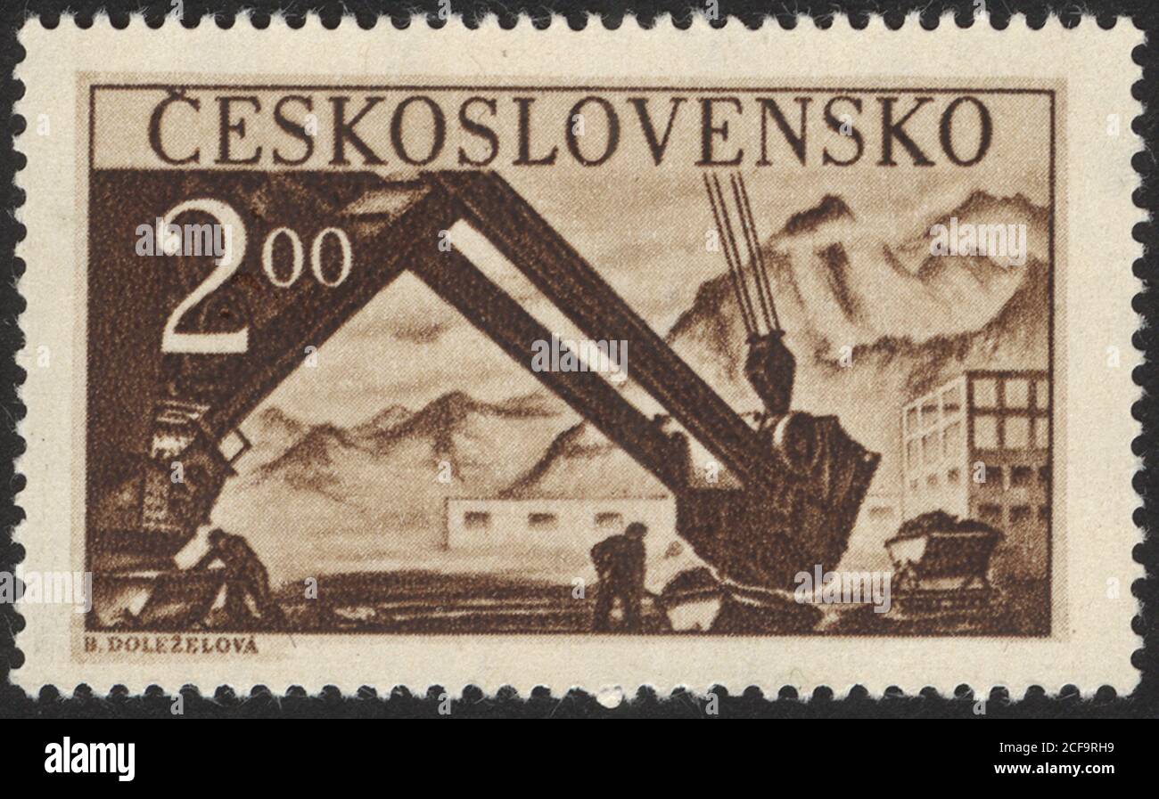 Postage stamps czechoslovakia hi-res stock photography and images - Alamy