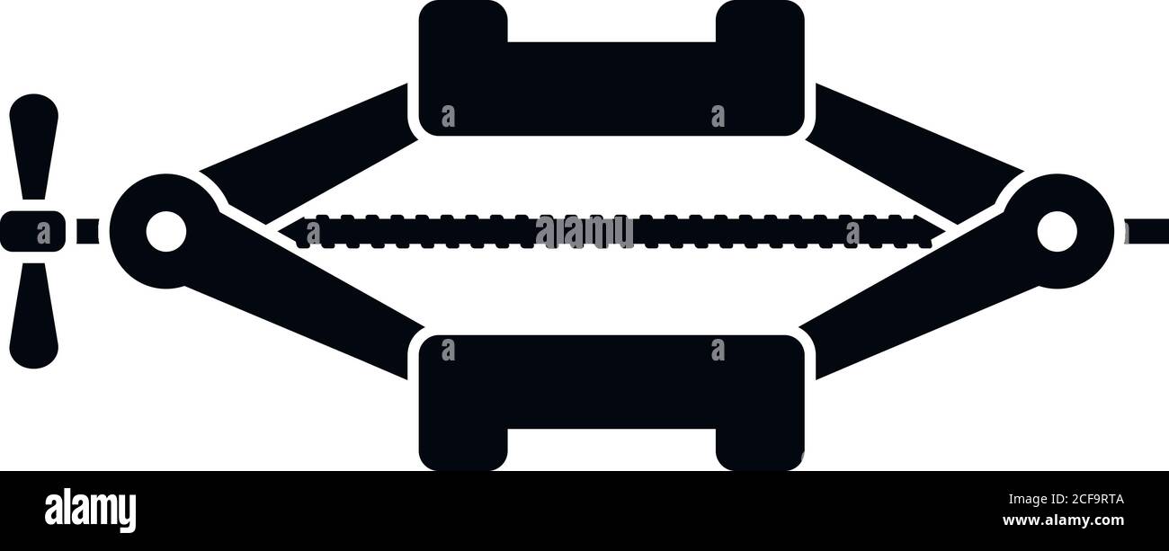 Lift jack-screw icon. Simple illustration of lift jack-screw vector ...