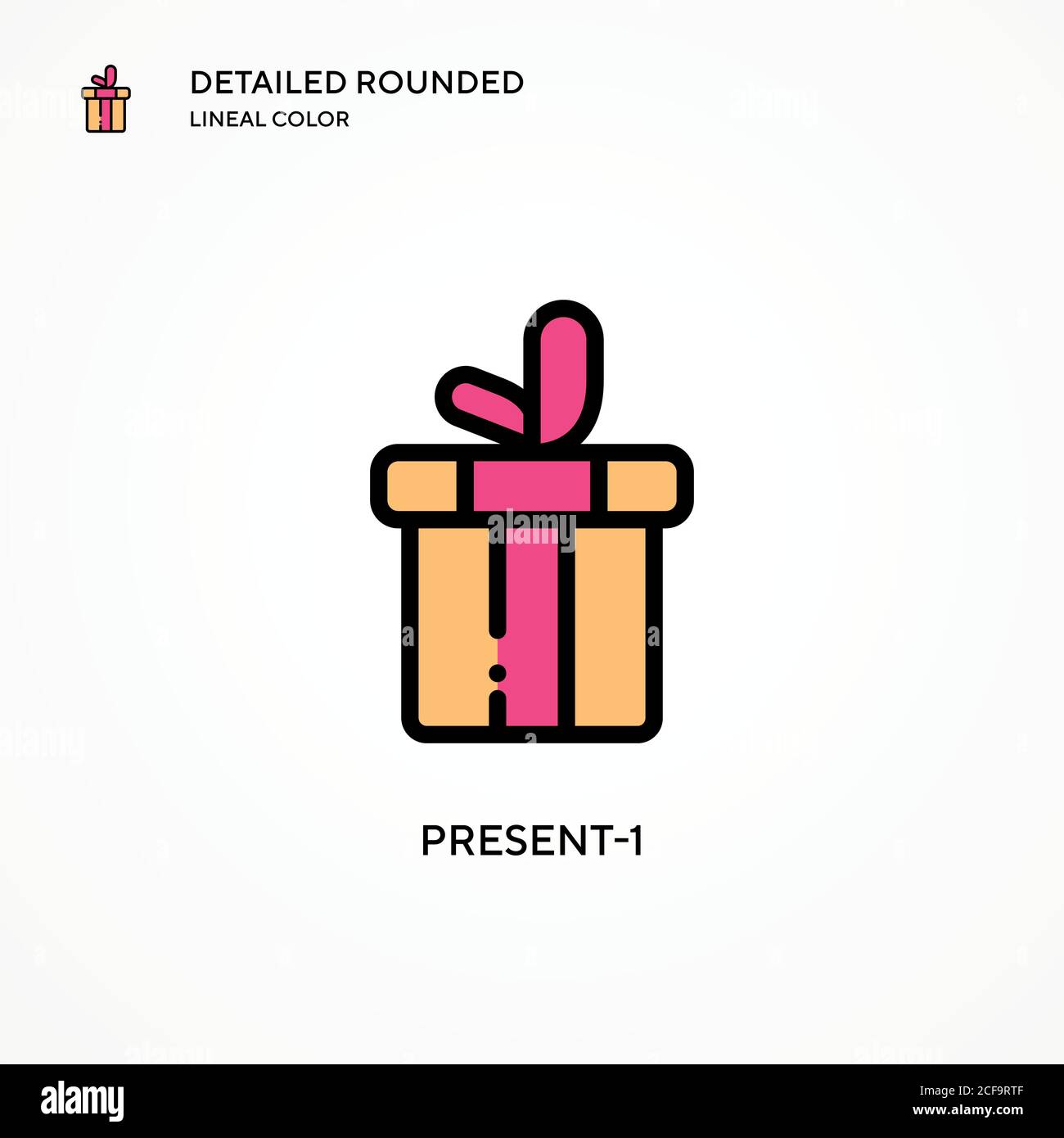 Present-1 vector icon. Modern vector illustration concepts. Easy to ...
