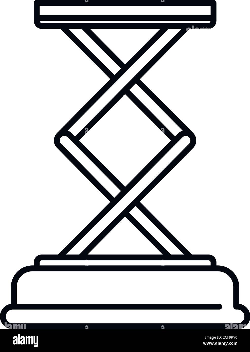 Jack-screw stand icon. Outline jack-screw stand vector icon for web ...