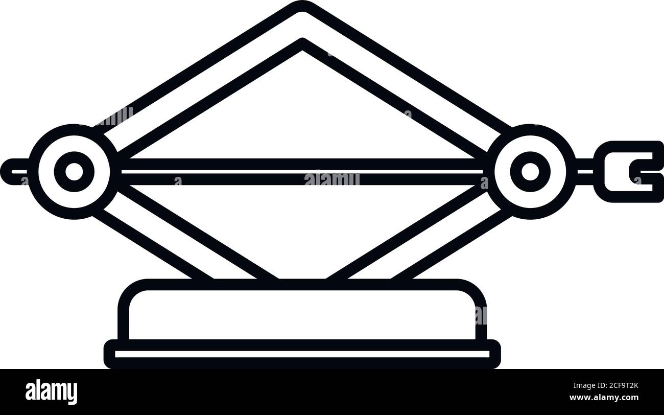 Classic jack-screw icon. Outline classic jack-screw vector icon for web ...