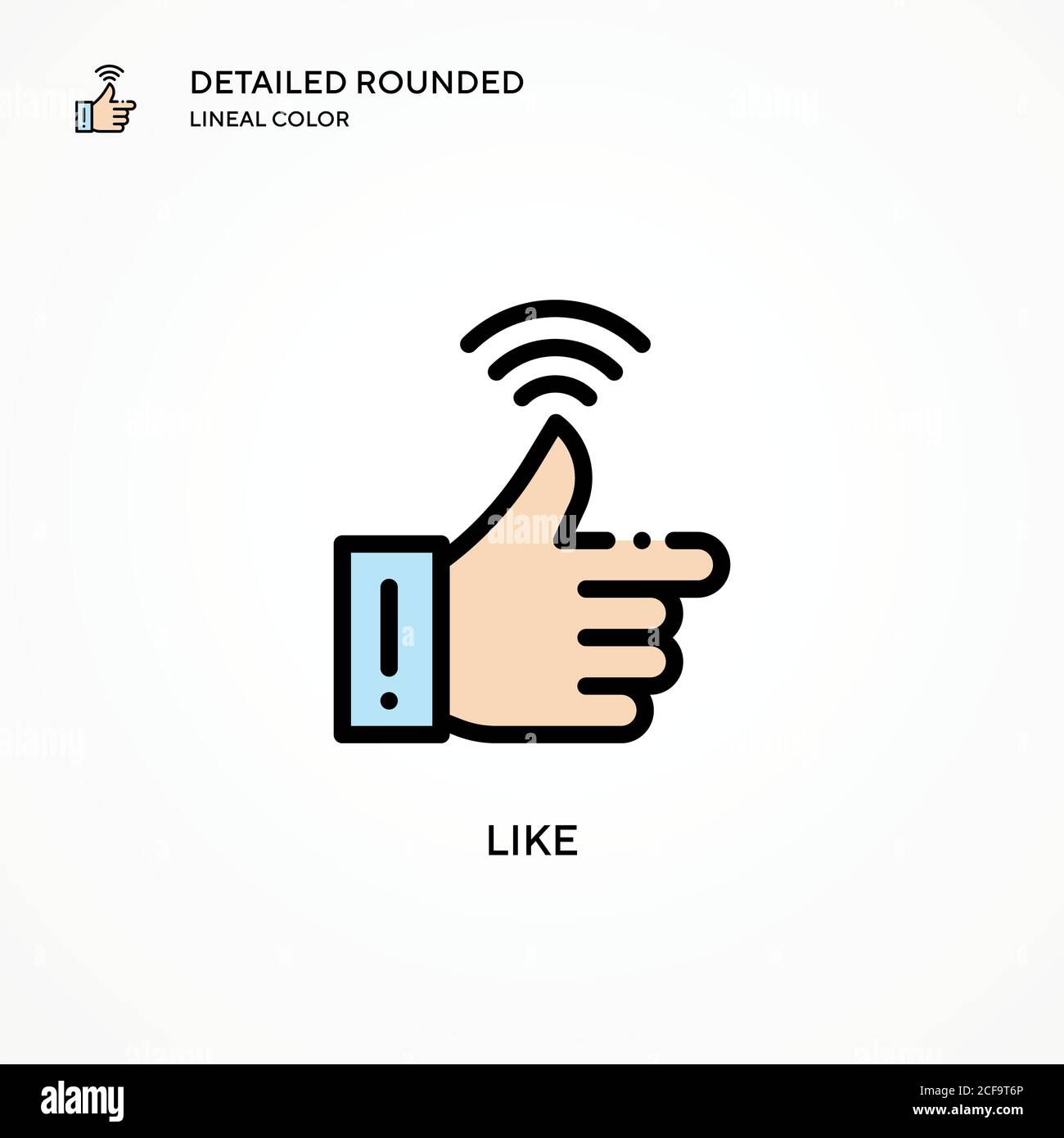 Like vector icon. Modern vector illustration concepts. Easy to edit and ...