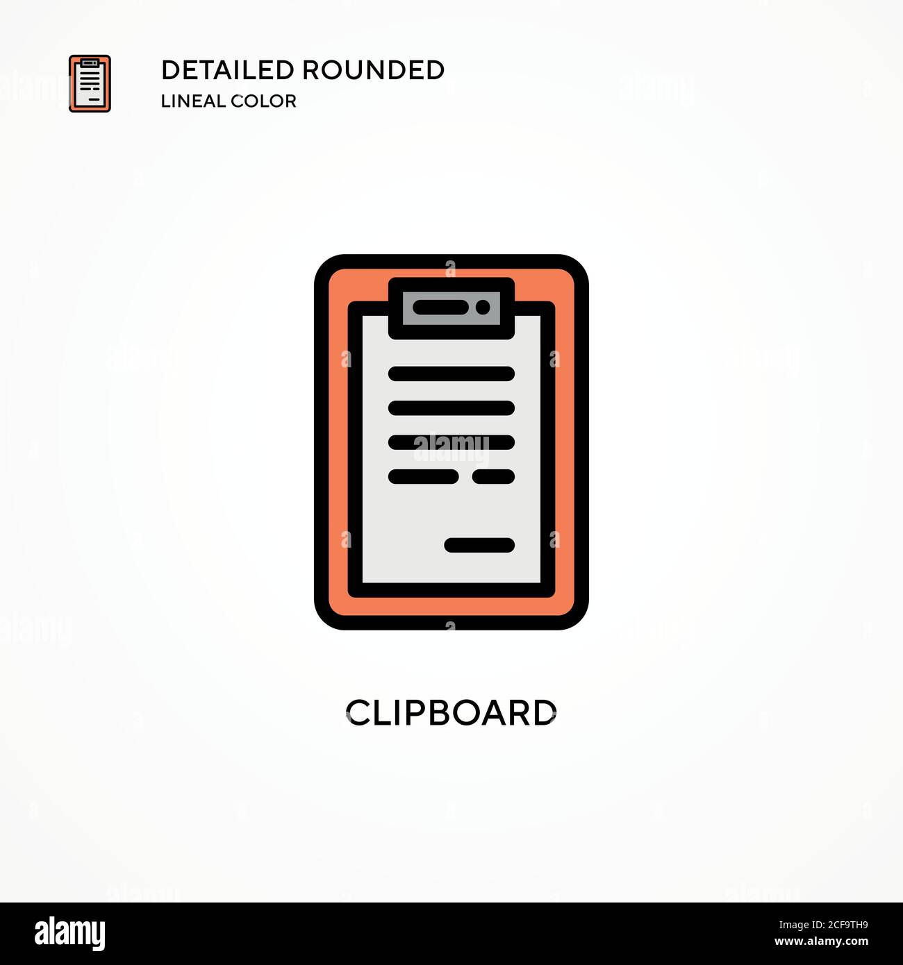 Clipboard vector icon. Modern vector illustration concepts. Easy to ...