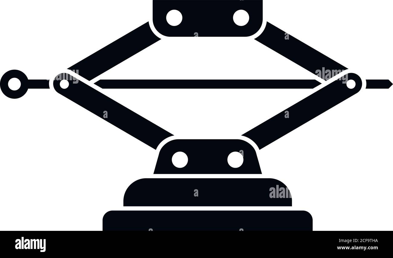 Machine jack-screw icon. Simple illustration of machine jack-screw ...
