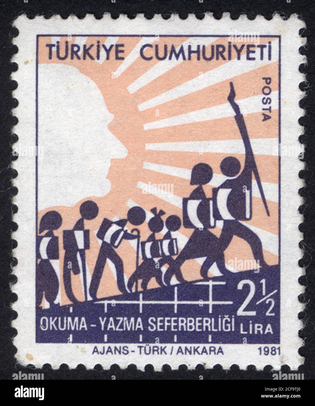 Republic of Turkey. Republic of Turkey postage stamp. Republic of ...