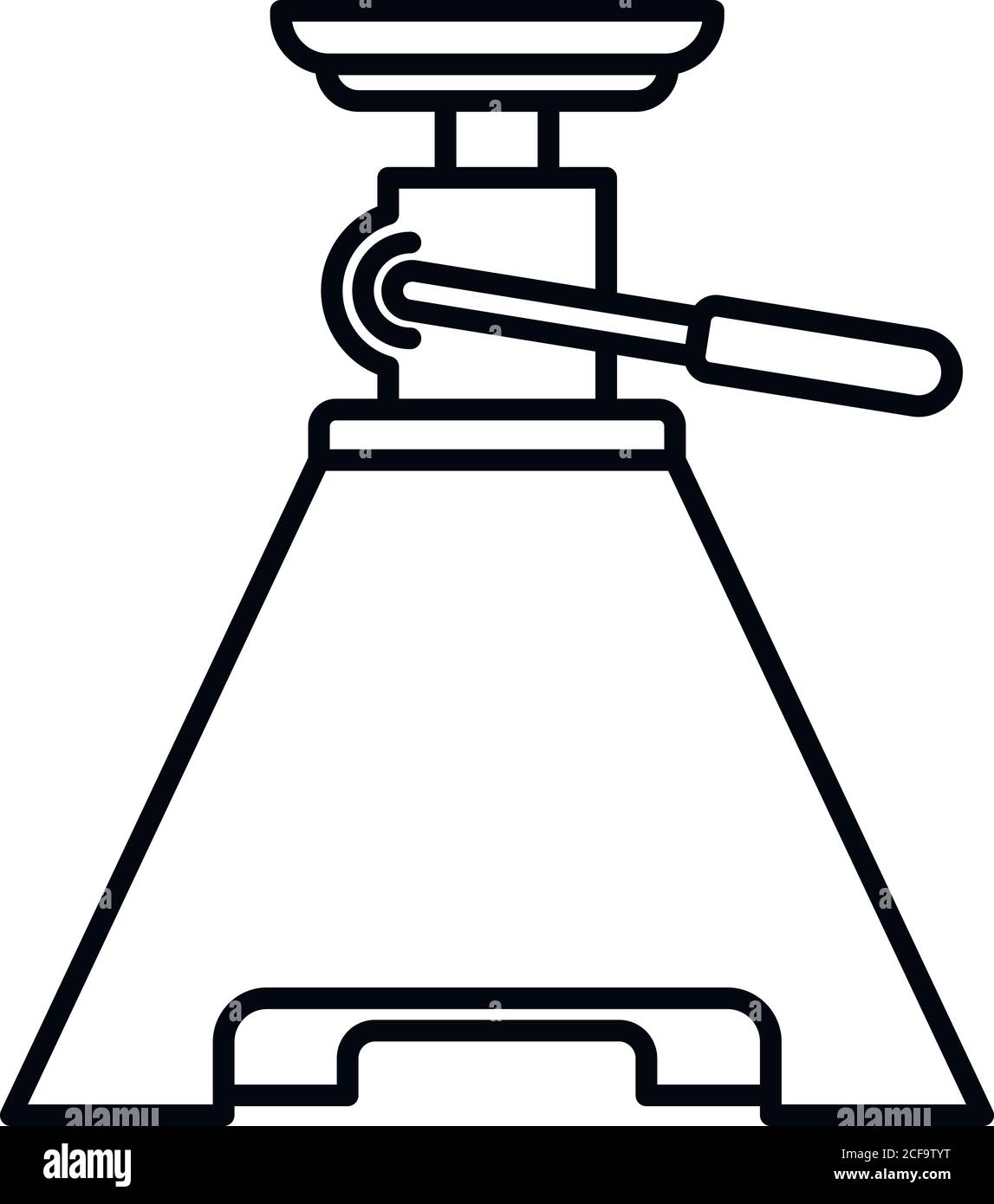 Tool jack-screw icon. Outline tool jack-screw vector icon for web ...