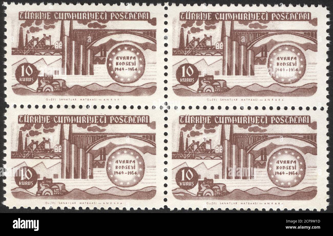 Republic of Turkey. Republic of Turkey postage stamp. Republic of ...