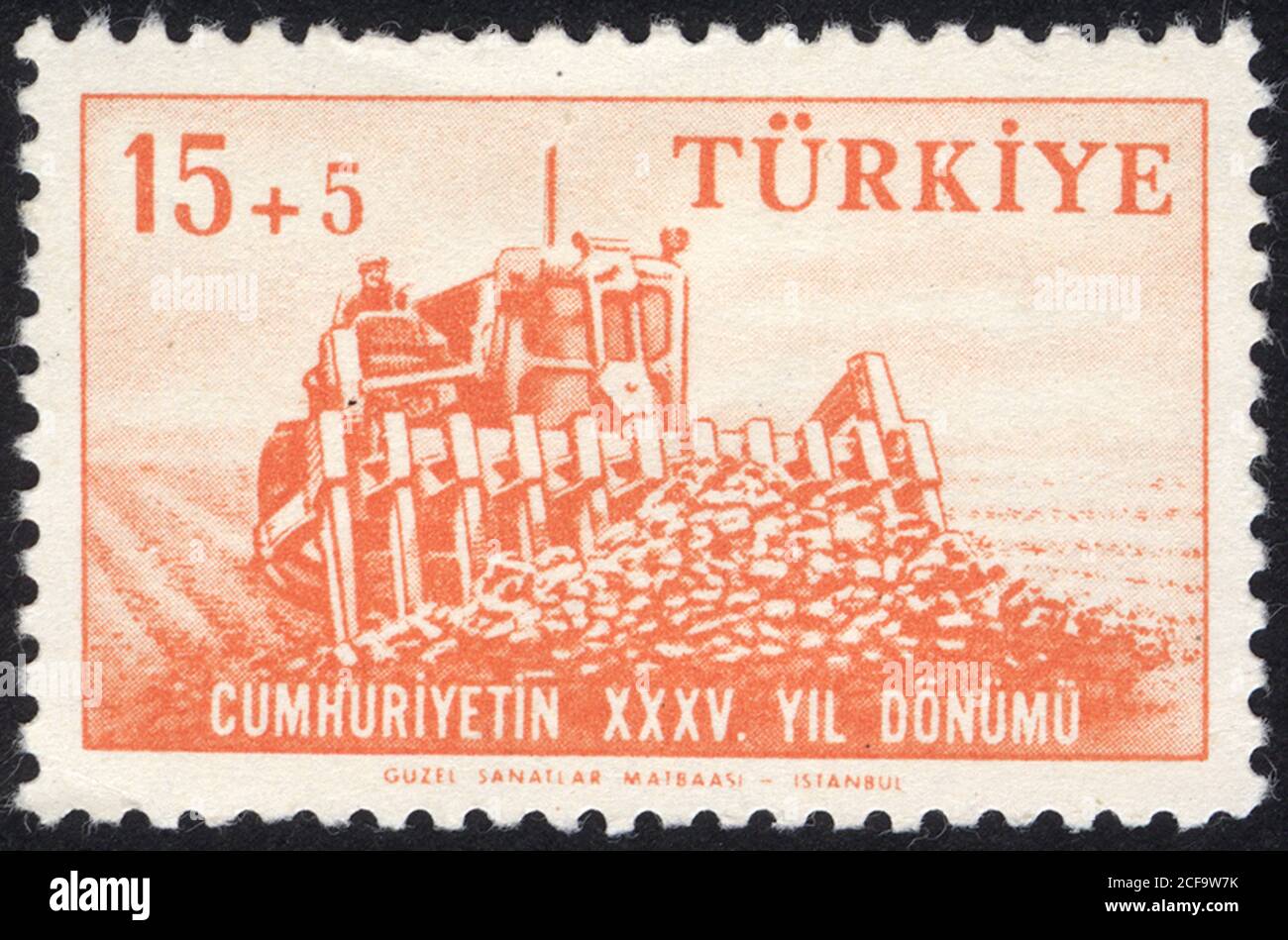 Republic of Turkey. Republic of Turkey postage stamp. Republic of ...