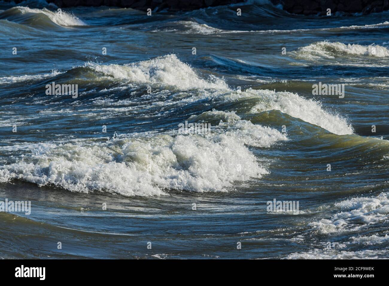 white cap waves on lake Ontario Stock Photo - Alamy