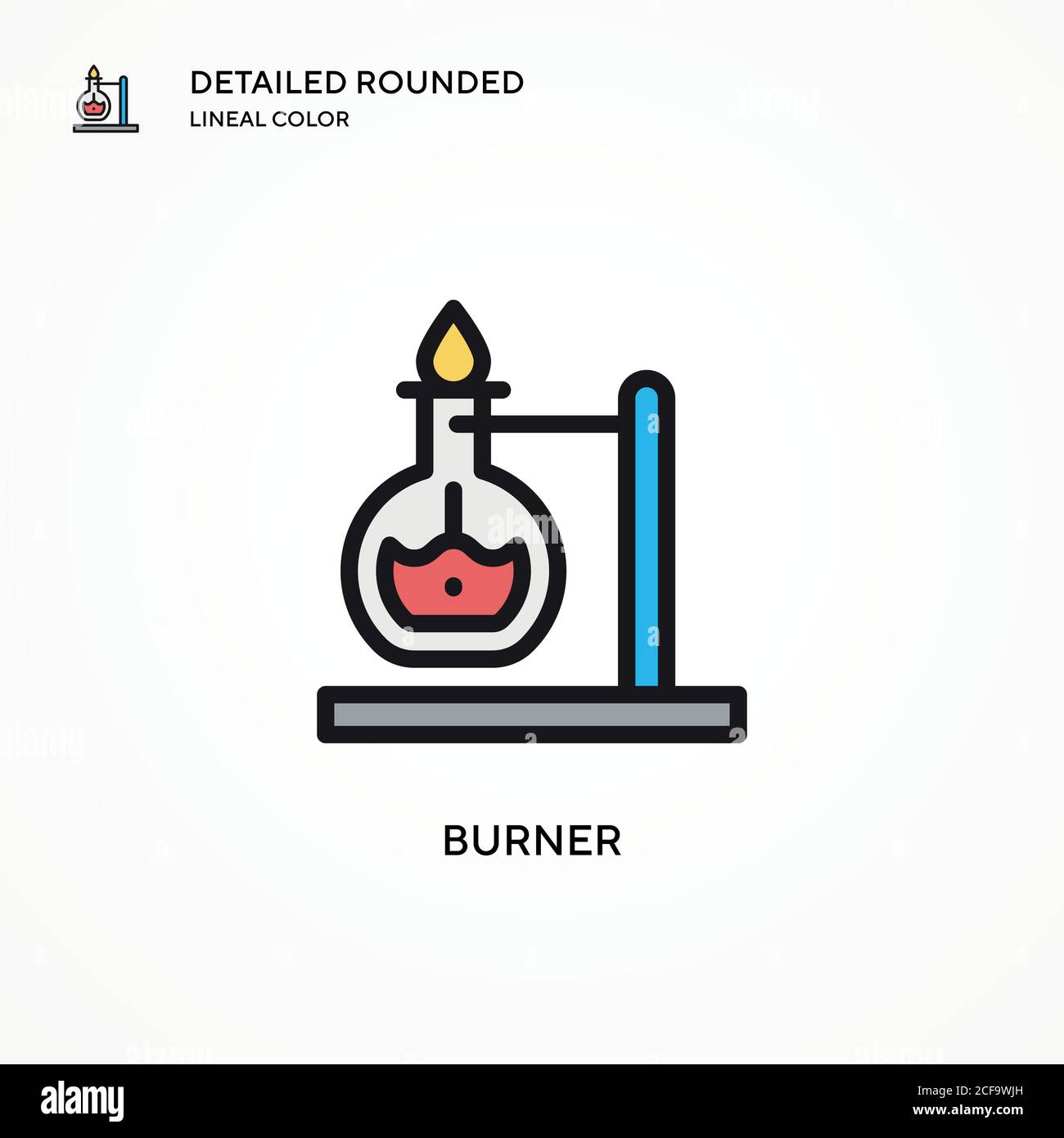 Burner vector icon. Modern vector illustration concepts. Easy to edit ...