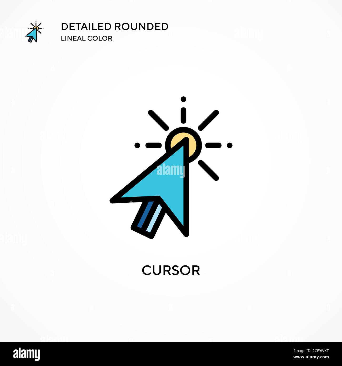 Cursor vector icon. Modern vector illustration concepts. Easy to edit ...