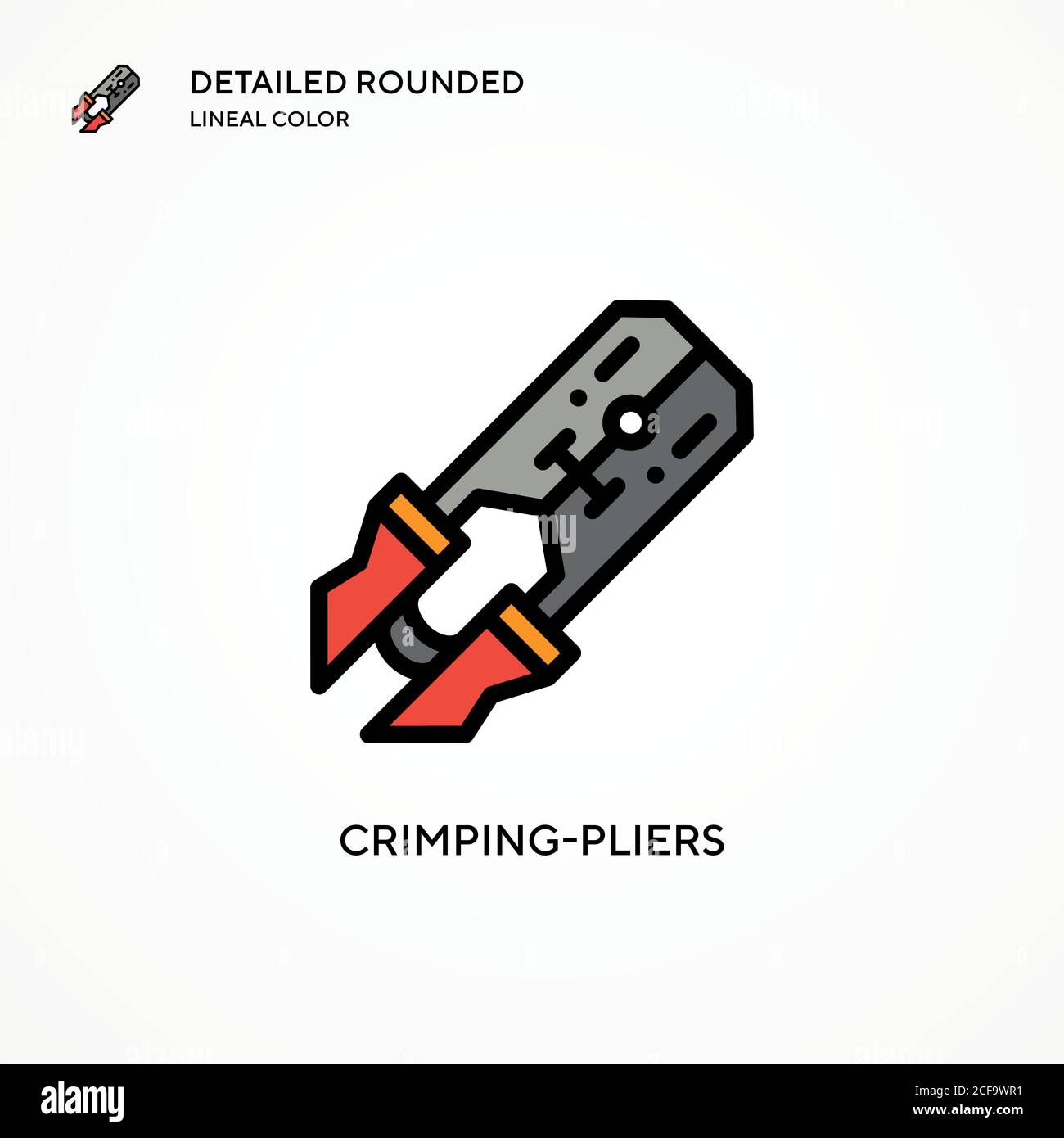 Electrical connector crimping tool Stock Vector Images - Alamy