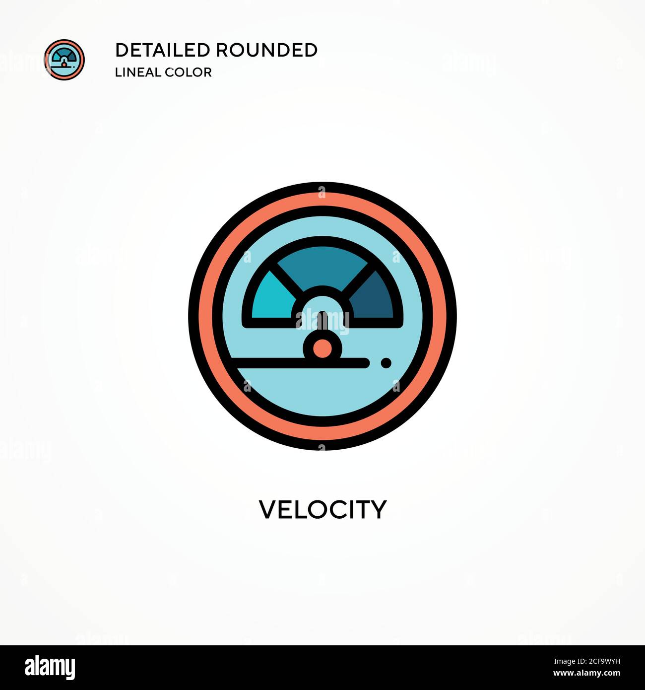 Velocity vector icon. Modern vector illustration concepts. Easy to edit ...