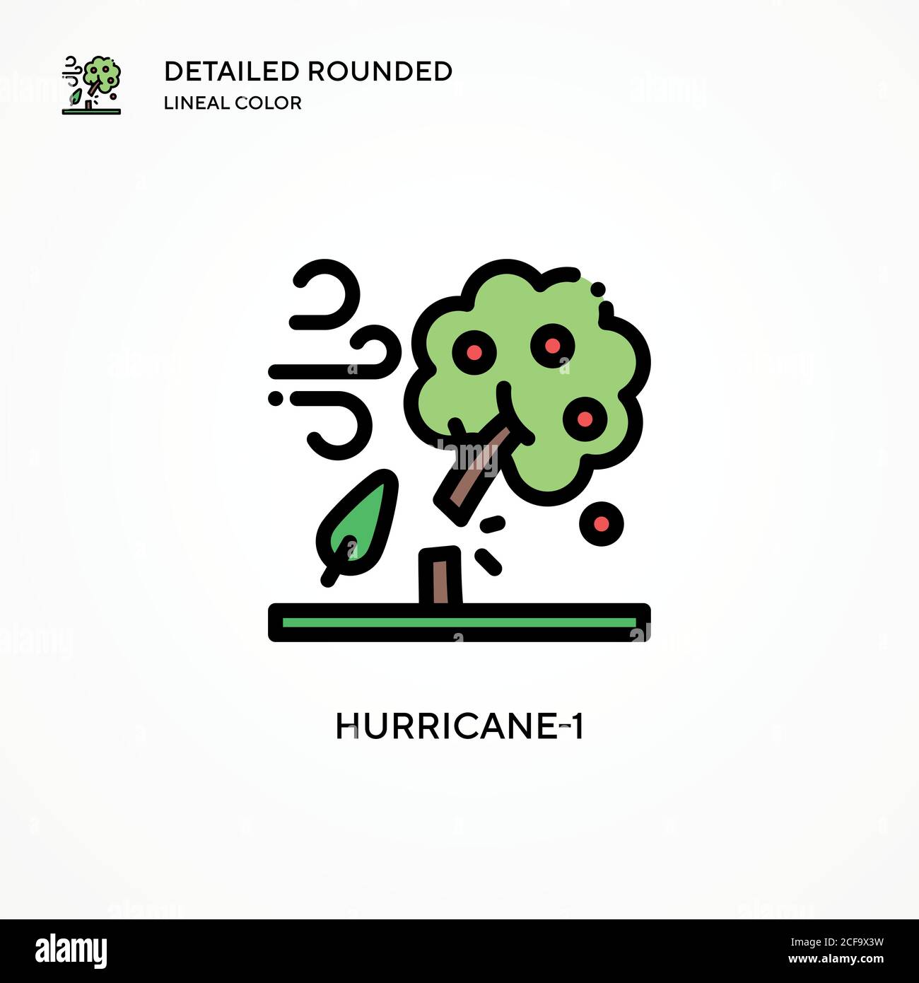 Hurricane-1 vector icon. Modern vector illustration concepts. Easy to ...