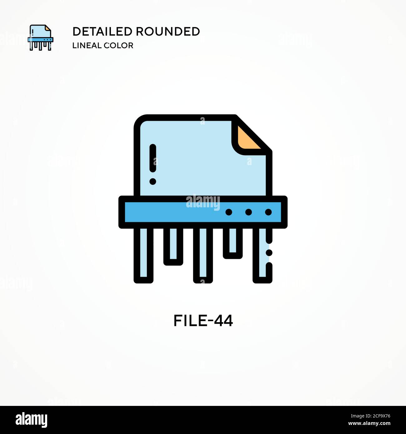 File-44 vector icon. Modern vector illustration concepts. Easy to edit ...