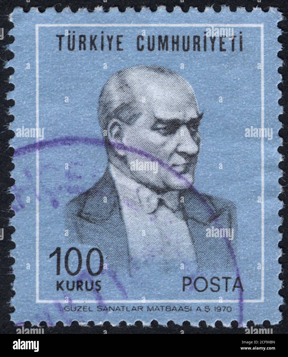 Republic of Turkey. Republic of Turkey postage stamp. Republic of ...