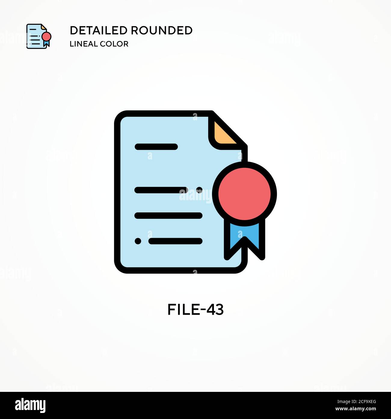 File-43 vector icon. Modern vector illustration concepts. Easy to edit ...