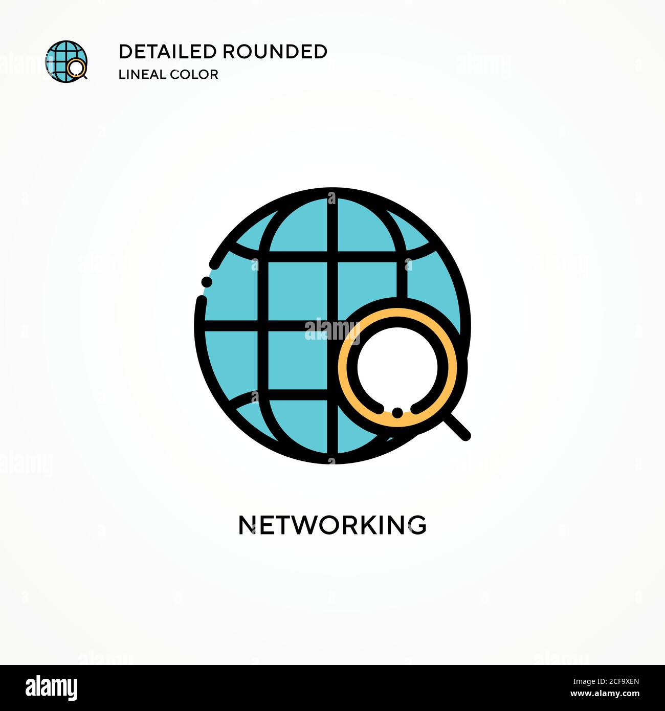 Networking vector icon. Modern vector illustration concepts. Easy to ...