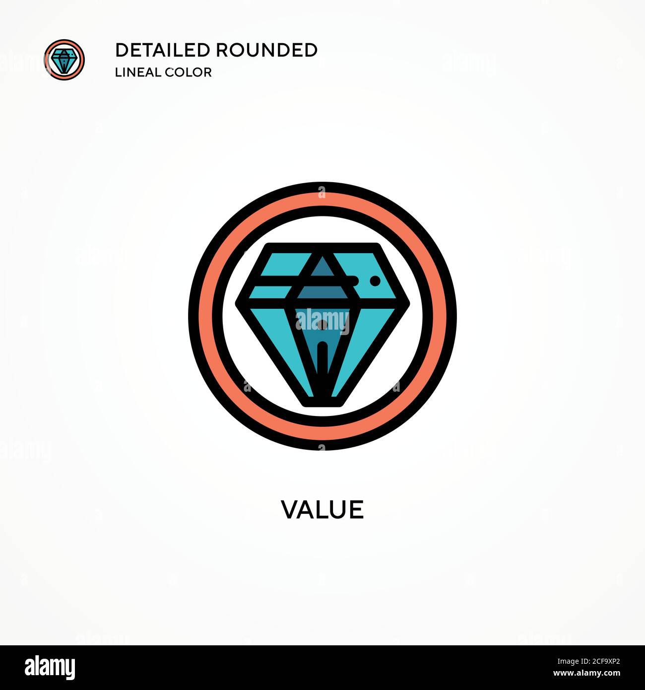 Value vector icon. Modern vector illustration concepts. Easy to edit ...