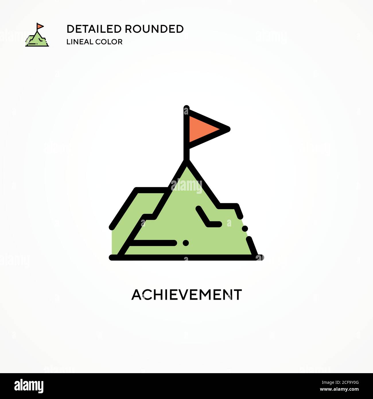 Achievement vector icon. Modern vector illustration concepts. Easy to ...