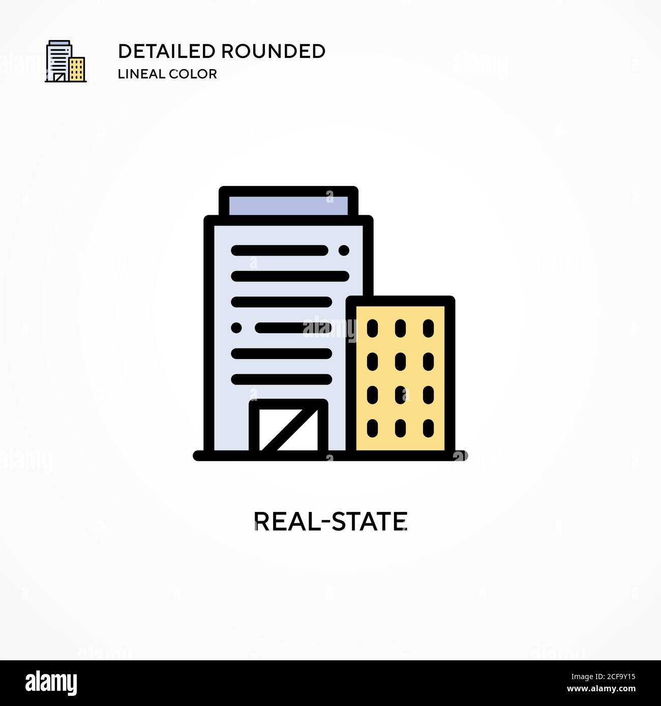 Real-state vector icon. Modern vector illustration concepts. Easy to ...