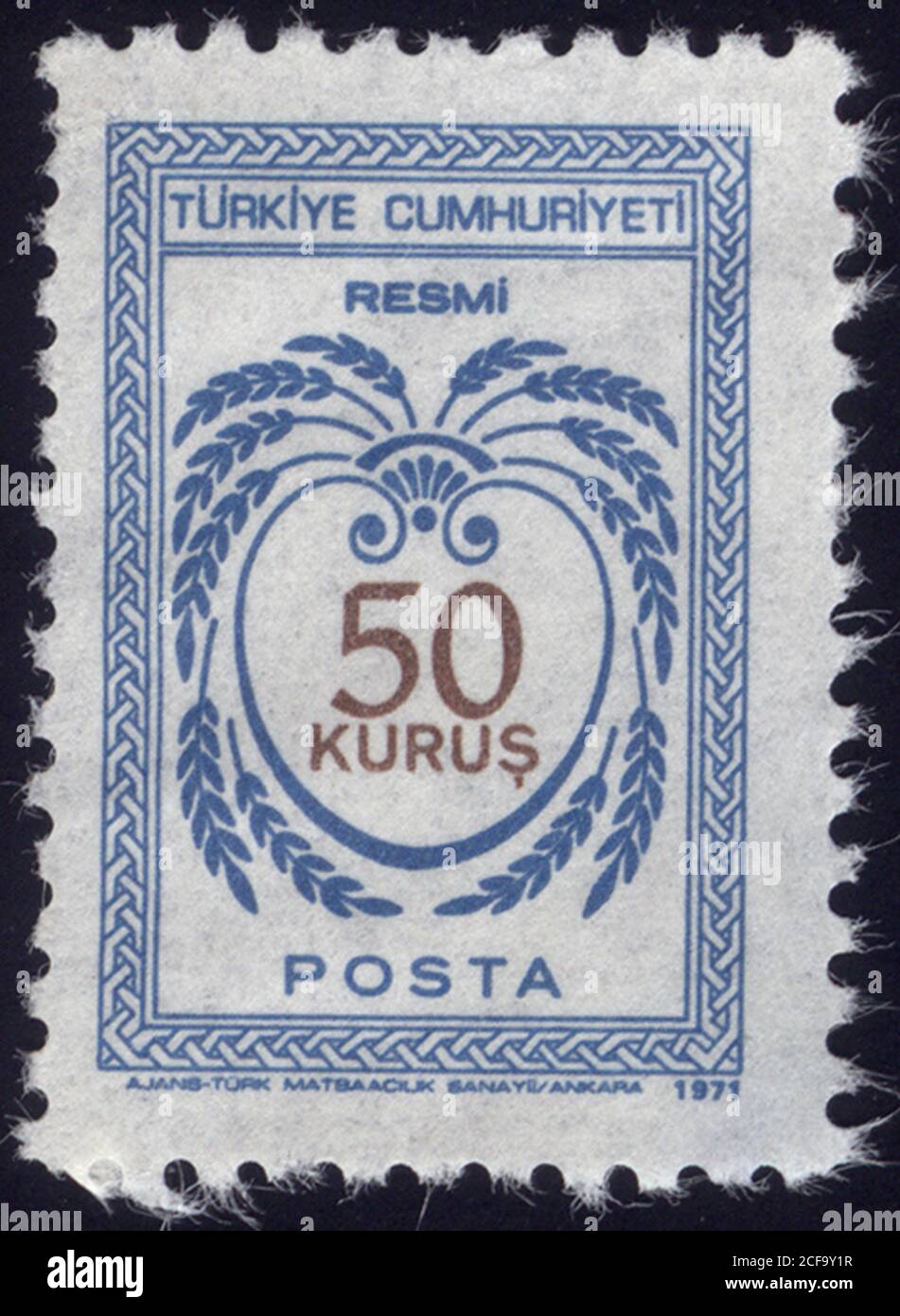 Republic of Turkey. Republic of Turkey postage stamp. Republic of ...