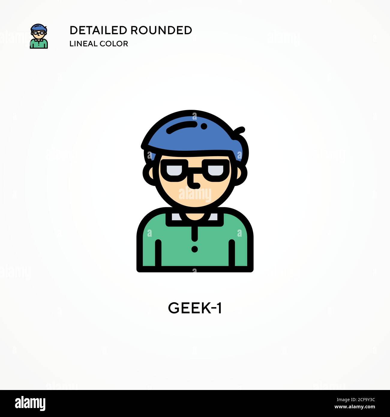 Geek-1 vector icon. Modern vector illustration concepts. Easy to edit ...