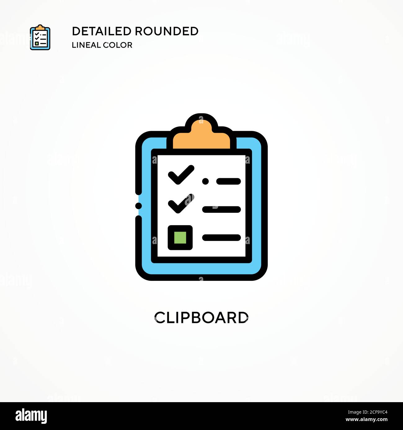 Clipboard vector icon. Modern vector illustration concepts. Easy to ...
