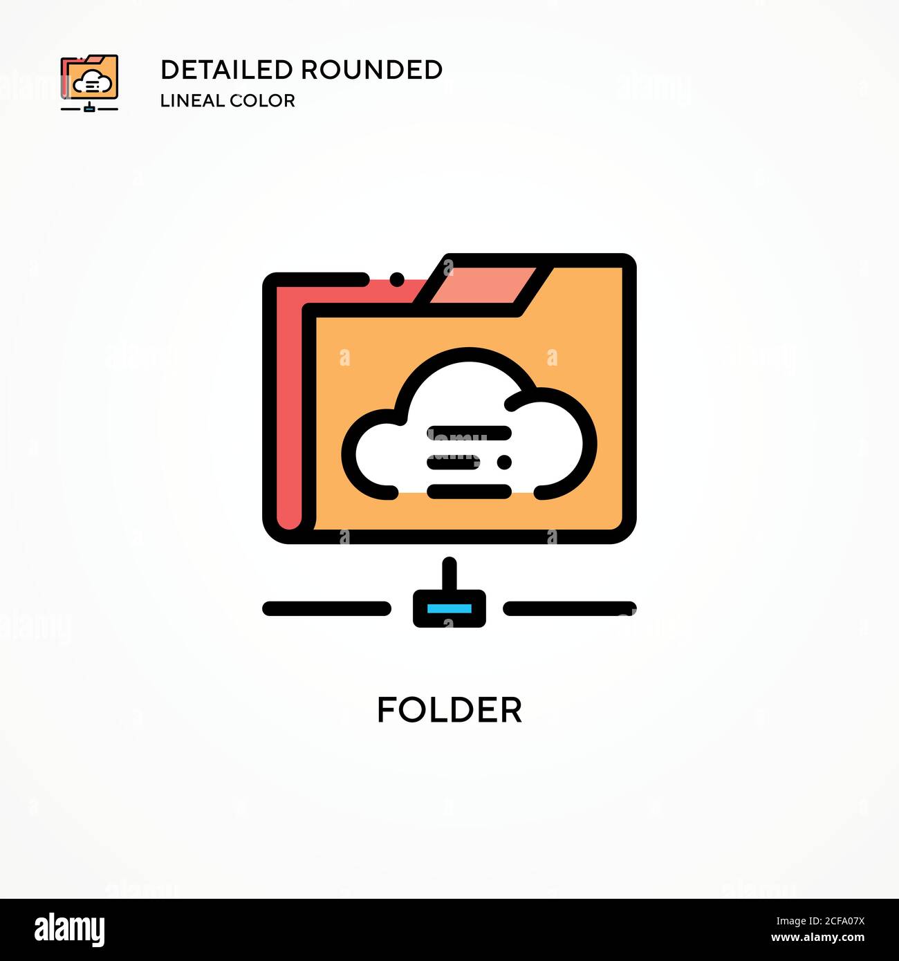 Folder vector icon. Modern vector illustration concepts. Easy to edit ...