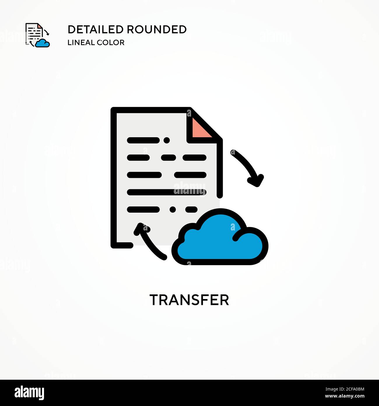 Transfer vector icon. Modern vector illustration concepts. Easy to edit ...