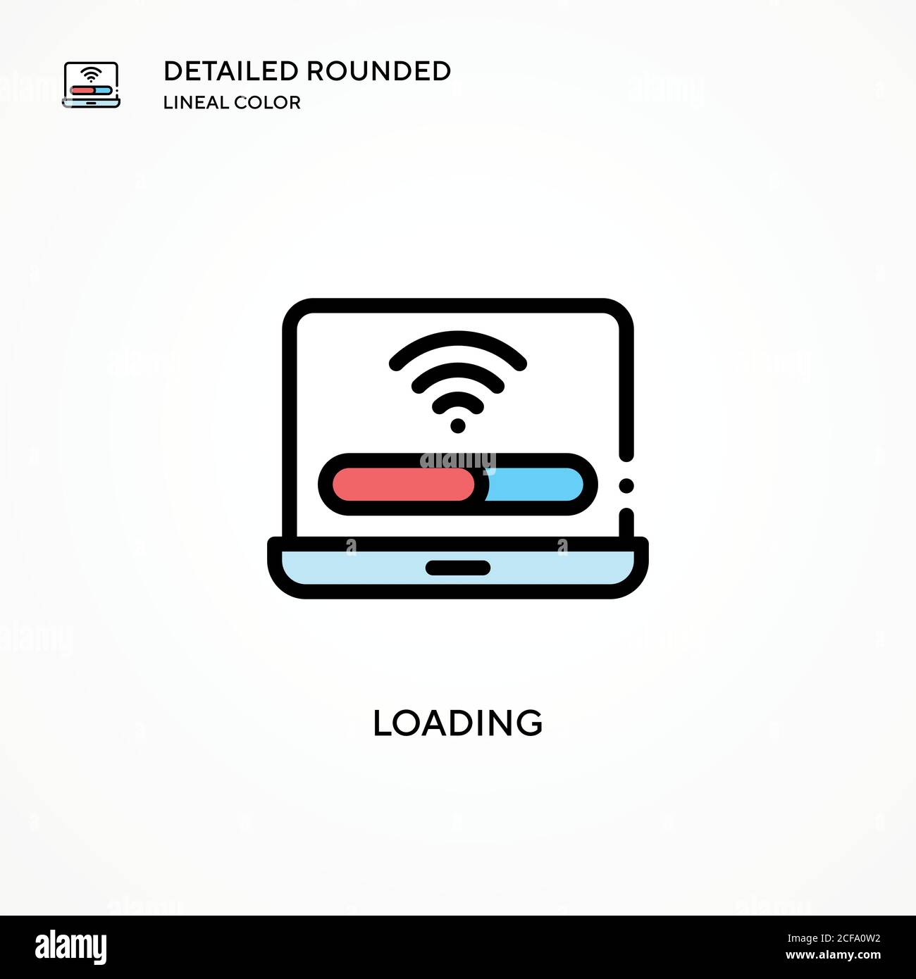 Loading vector icon. Modern vector illustration concepts. Easy to edit ...