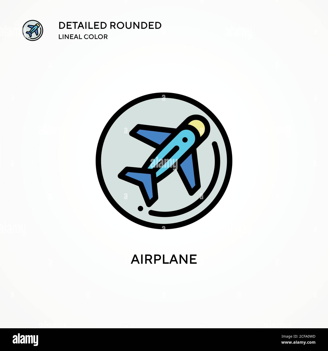 Airplane vector icon. Modern vector illustration concepts. Easy to edit ...