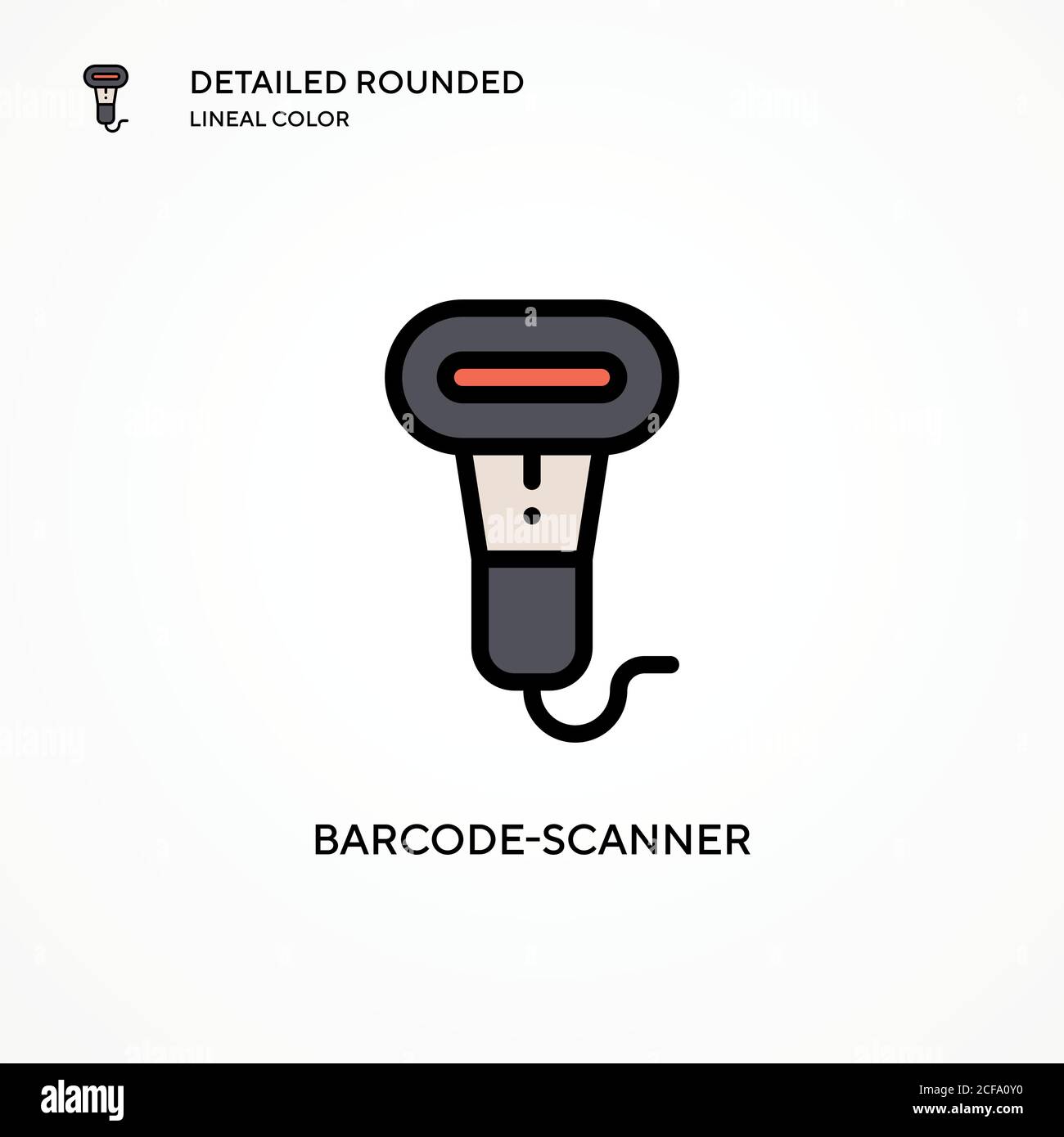 Barcode-scanner vector icon. Modern vector illustration concepts. Easy ...